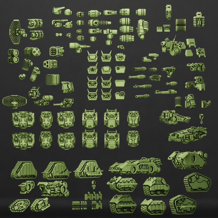 3D Printable Apollo tank type by Crimson Steel Mechworks