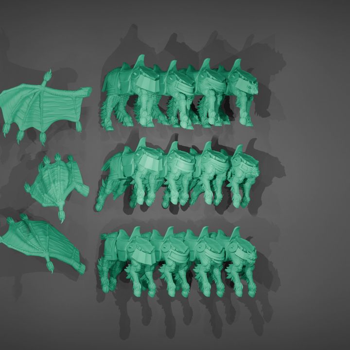 3D Printable Celestial Longma Knights Cathay/Chinese by Cosmic Brother ...