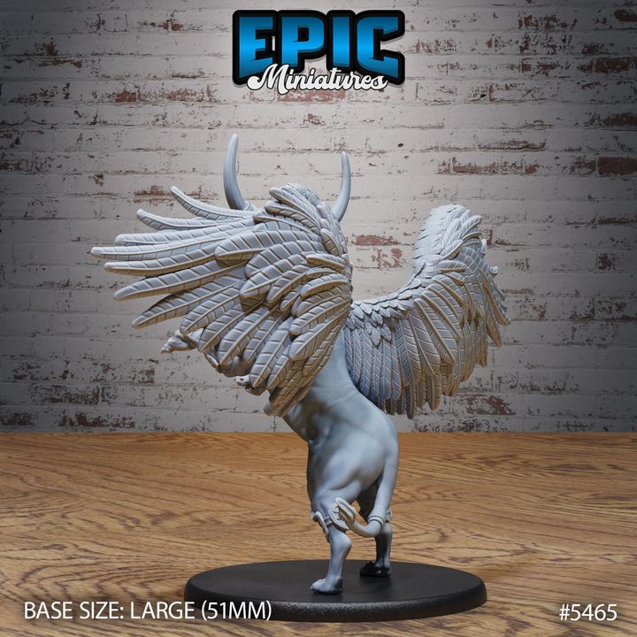 3D Printable Winged Red Bull Beast Set / Minotaur Animal / Taurus ...