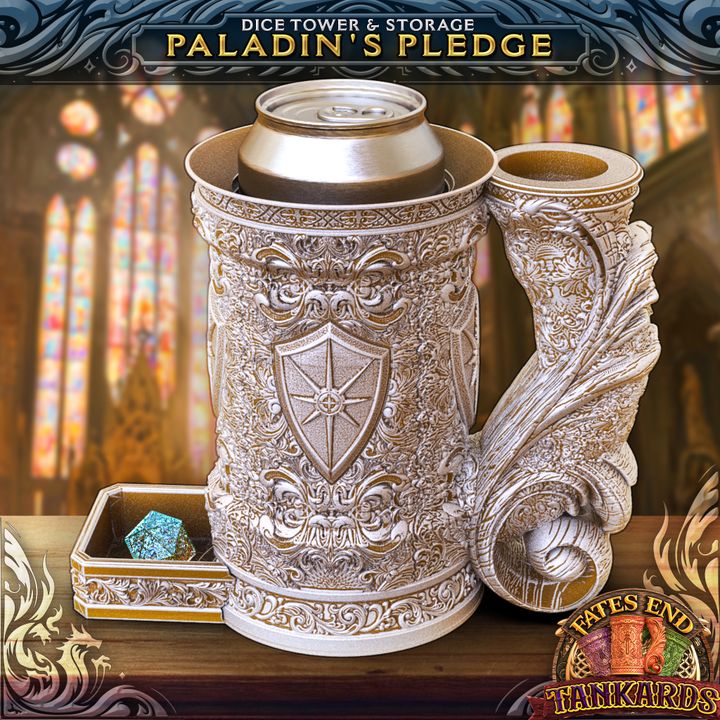 3D Printable Paladin Tankard & Vault Set by FatesEnd