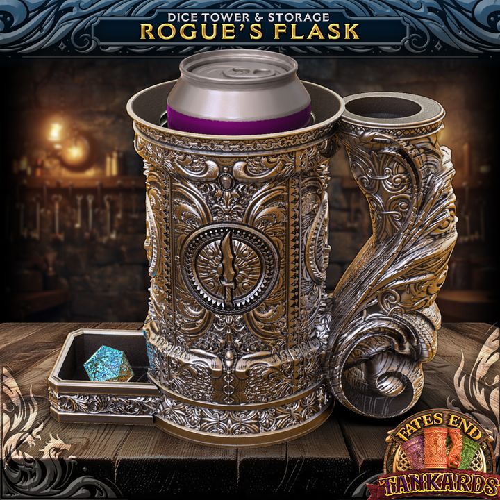 3D Printable Rogue Tankard & Vault Set by FatesEnd