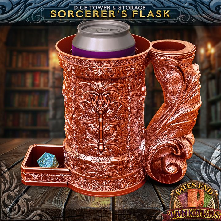 3D Printable Sorcerer Tankard & Vault Set by FatesEnd