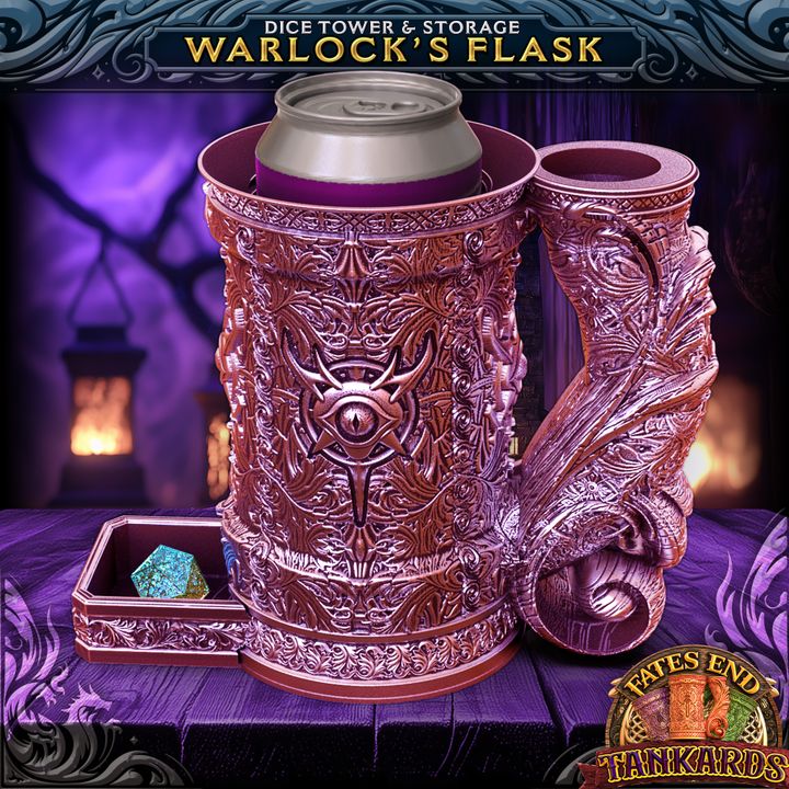 3D Printable Warlock Tankard & Vault Set by FatesEnd