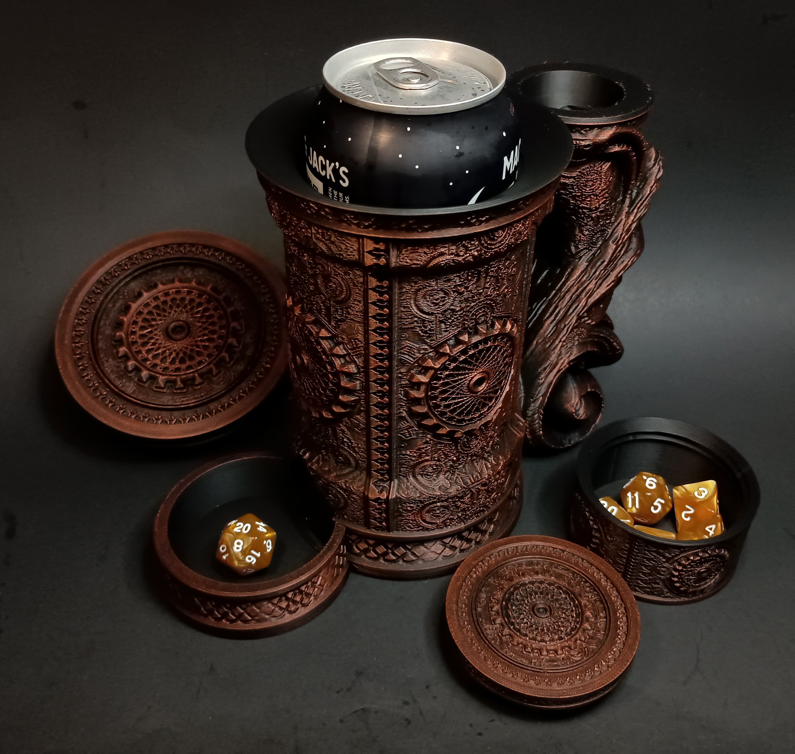 3D Printable Artificer Tankard & Vault Set by FatesEnd