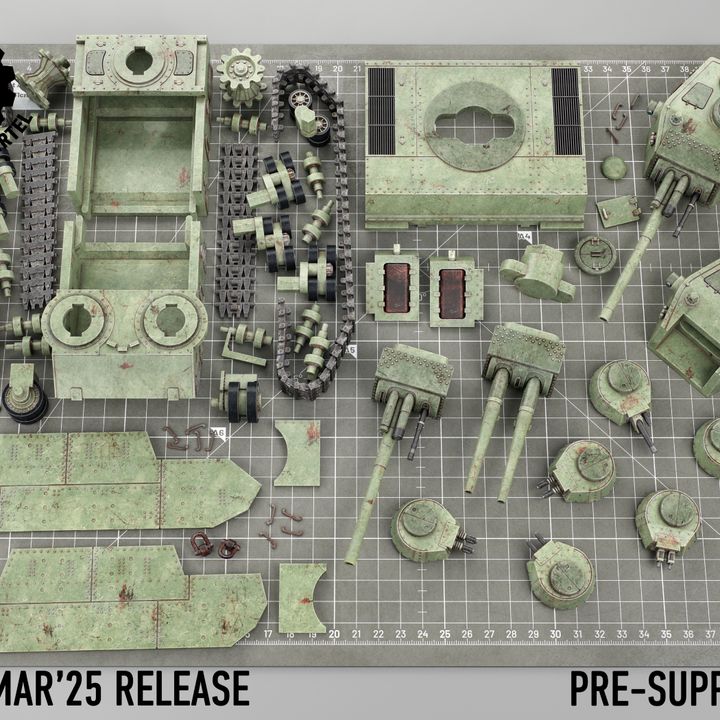 3D Printable 'Oni-Maru' Super Heavy Tank (Iron Kaput Series) by Black ...