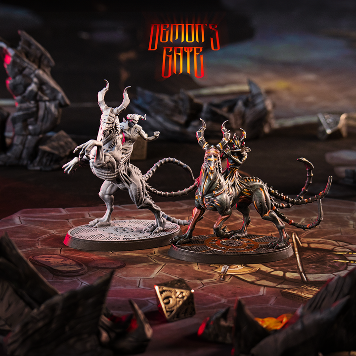 3D Printable Hell Riders (Pre-Supported) | Cast n Play by Cast n Play