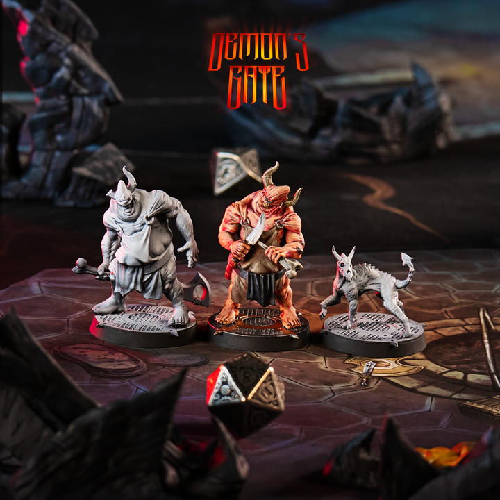 3D Printable Demons Gate (Set) (Pre-Supported) | Cast n Play by Cast n Play