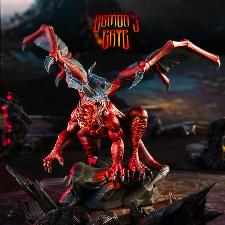 3D Printable Demons Gate (Set) (Pre-Supported) | Cast n Play by Cast n Play