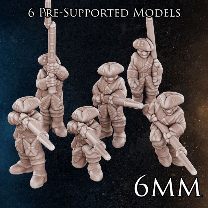 3D Printable 6mm - Infantry - Early Colonial British - Napoleonic by ...
