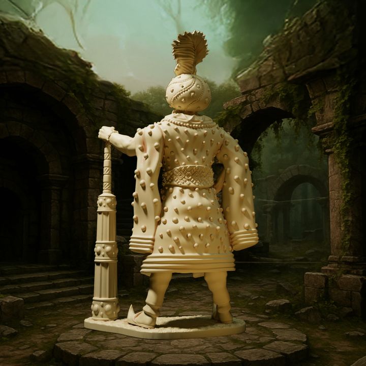 3D Printable Fantasy Cloud Giant Ruler – Heroic Scale STL for Tabletop ...