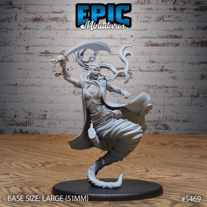 3D Printable Djinni Female Set / Lamp Genie / Air Elemental / Oriental ...