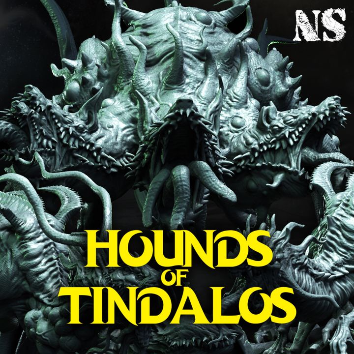 3D Printable Mh'ithrha and Hounds of Tindalos by NS Miniatures
