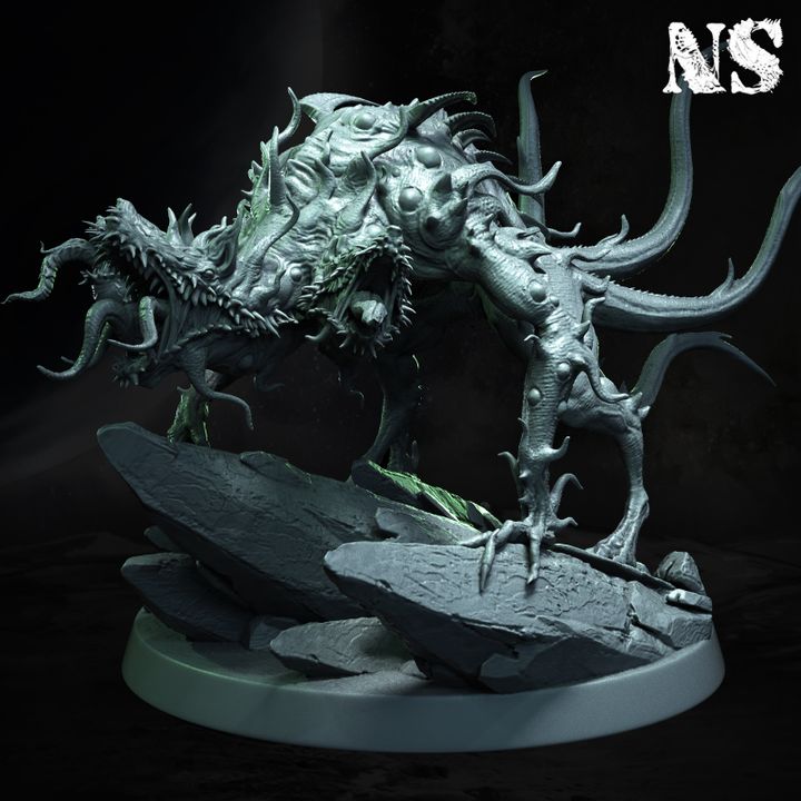 3D Printable Mh'ithrha, The Arch-Lord of Tindalos by NS Miniatures