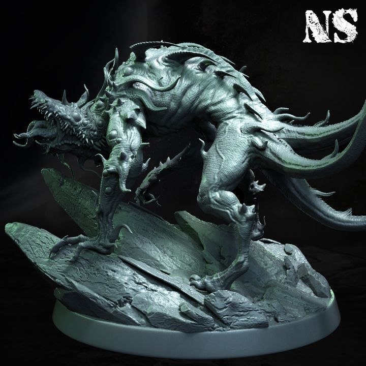 3D Printable Mh'ithrha, The Arch-Lord of Tindalos by NS Miniatures