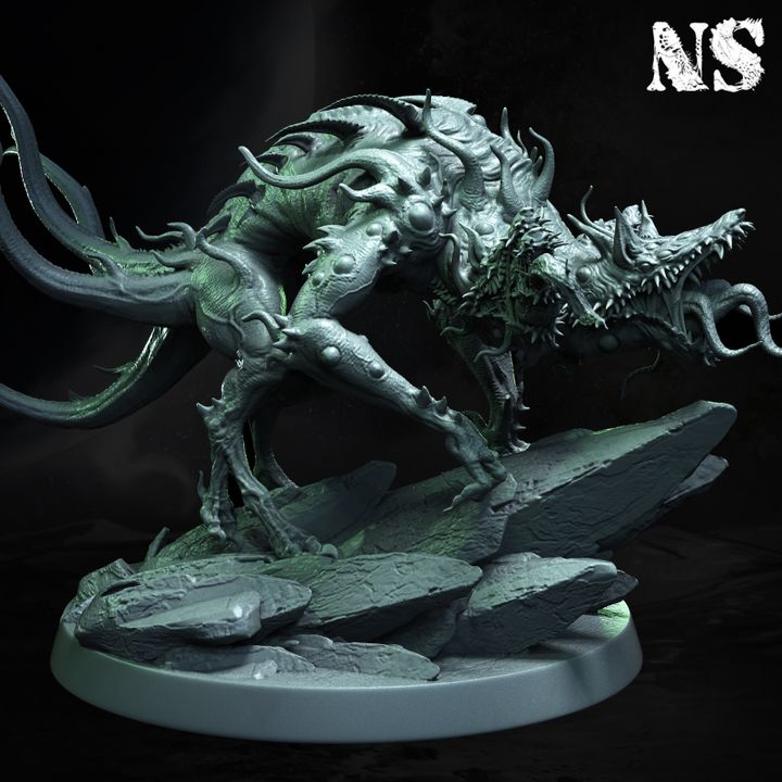 3D Printable Mh'ithrha, The Arch-Lord of Tindalos by NS Miniatures