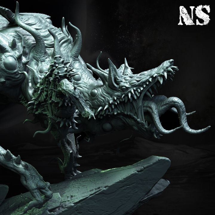 3D Printable Mh'ithrha, The Arch-Lord of Tindalos by NS Miniatures