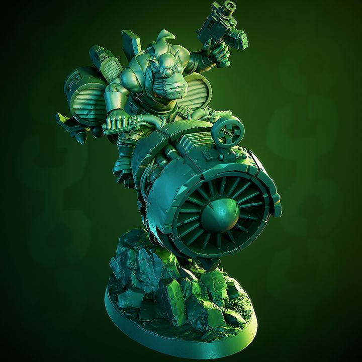 3D Printable MrModulork's GyroJet C by MrModulork