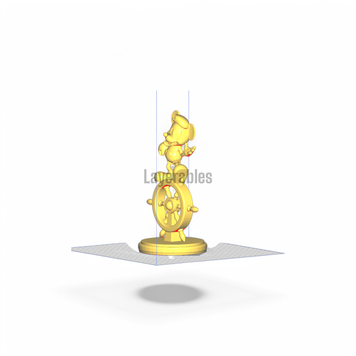 3D Printable Mickey Mouse STL File – Steamboat Willie 3D Print ...