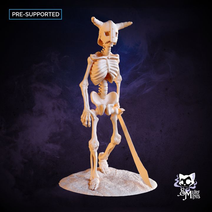 3D Printable Skeleton Soldier A by Smurf Minis
