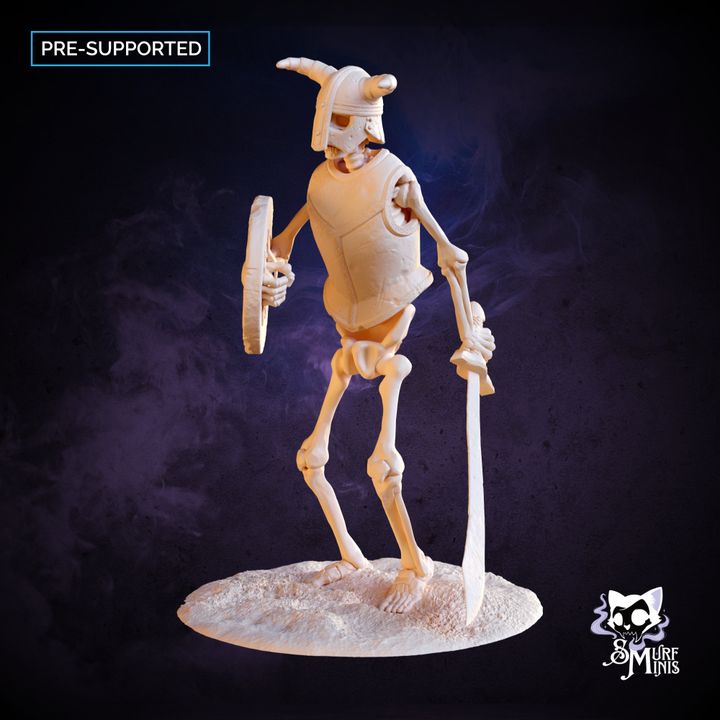 3D Printable Skeleton Soldier B by Smurf Minis
