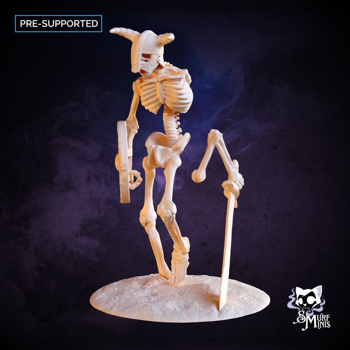 3D Printable Skeleton Soldier C by Smurf Minis