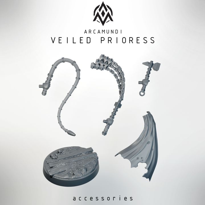 3D Printable Sister of the Crown - Veiled Prioress (Prioress nun) by ...