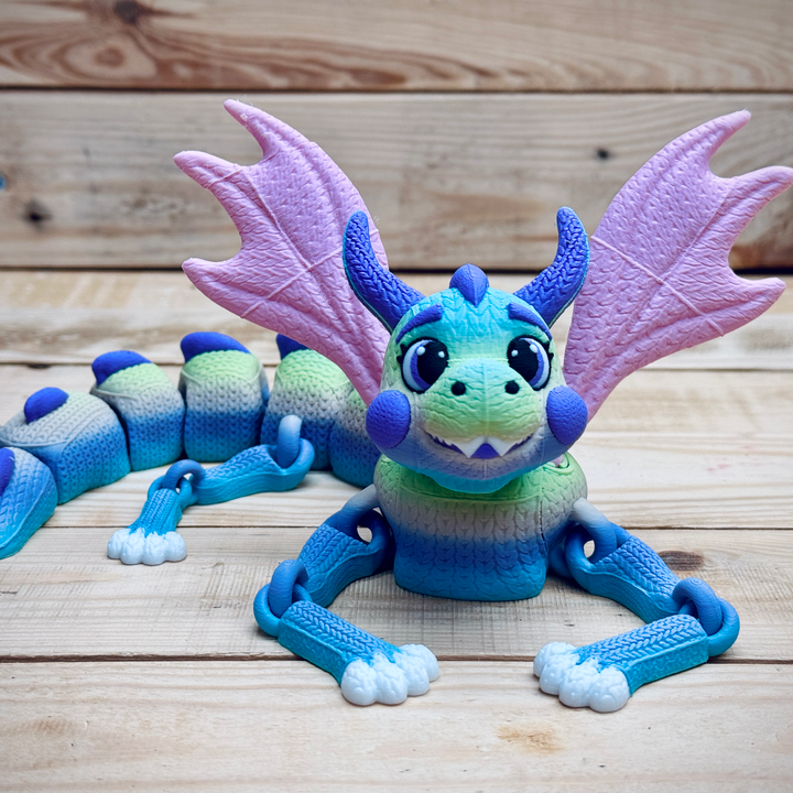 3D Printable Knitted Dragon by ENIQUE3D