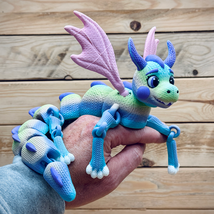 3D Printable Knitted Dragon by ENIQUE3D