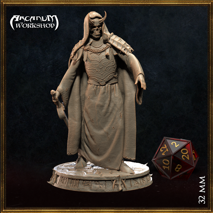 3D Printable The dark Wanderer (32mm) by Arcanum Workshop