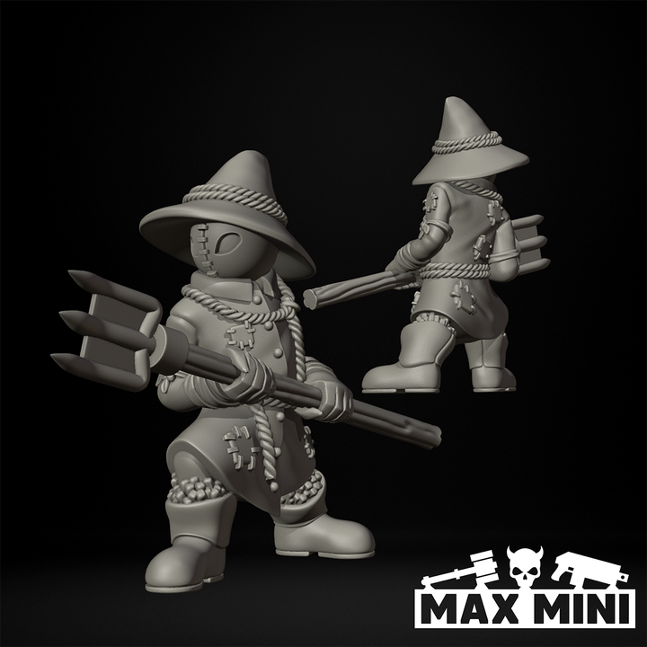 3D Printable Scarecrows by Max Mini