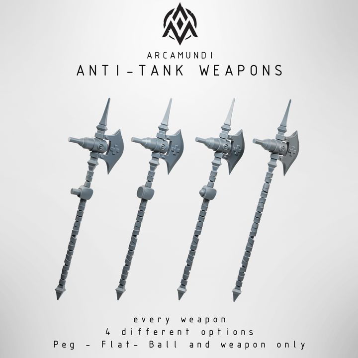 3D Printable Anti-Tank Trench Weapons Pack by Arcamundi
