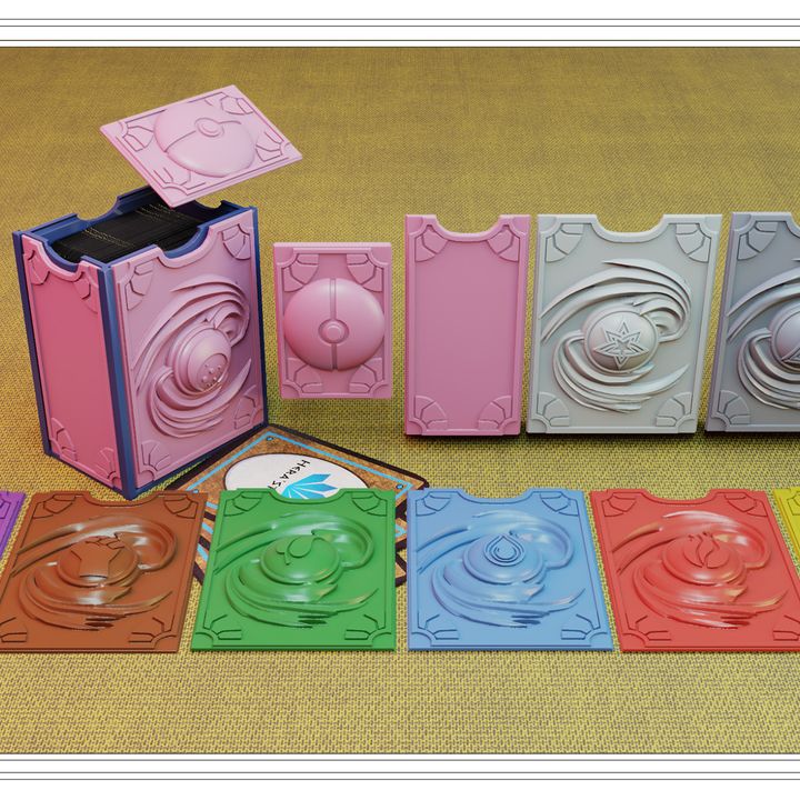 3D Printable Catcher ball card holder by Crosslances