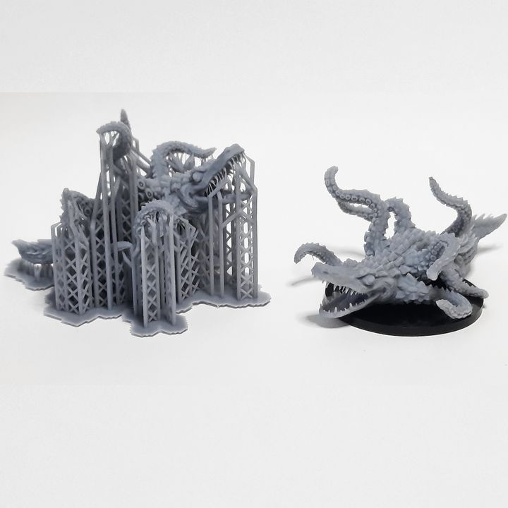 3D Printable OCTO-GATOR: RPG Post-apocalypse Mutant Monster by Dark ...