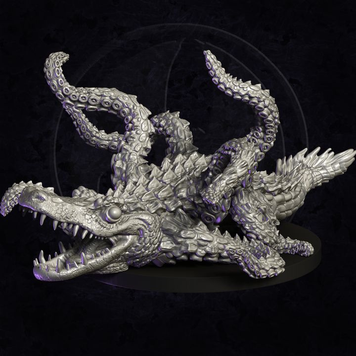 3D Printable OCTO-GATOR: RPG Post-apocalypse Mutant Monster by Dark ...