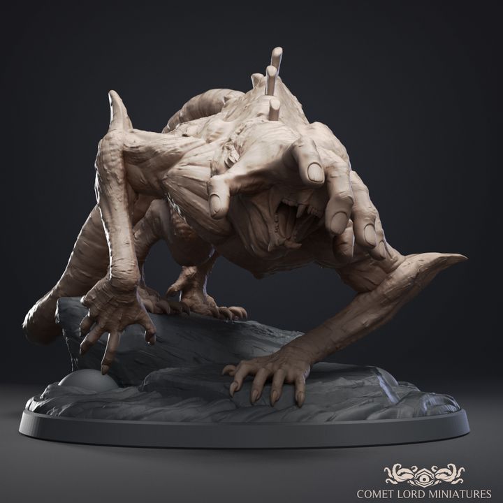 3D Printable Malformed Beast by Comet Lord Miniatures