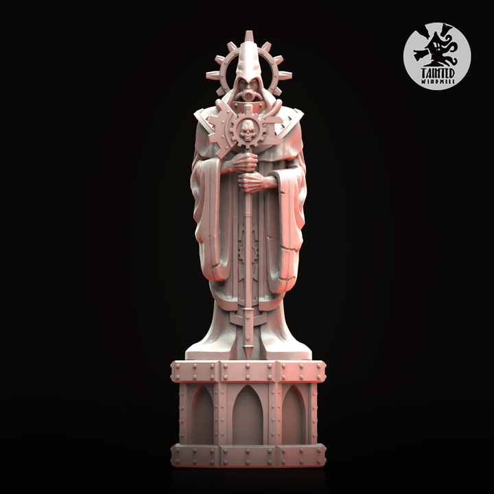3D Printable Gothic Statues Set 3 by Tainted Windmill