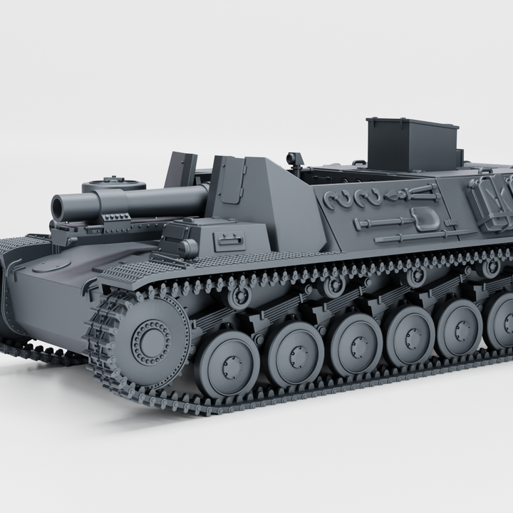3D Printable Sturmpanzer II Bison (15cm sIG 33 auf Panzer II) (Germany ...
