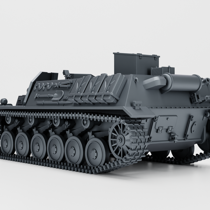 3D Printable Sturmpanzer II Bison (15cm sIG 33 auf Panzer II) (Germany ...