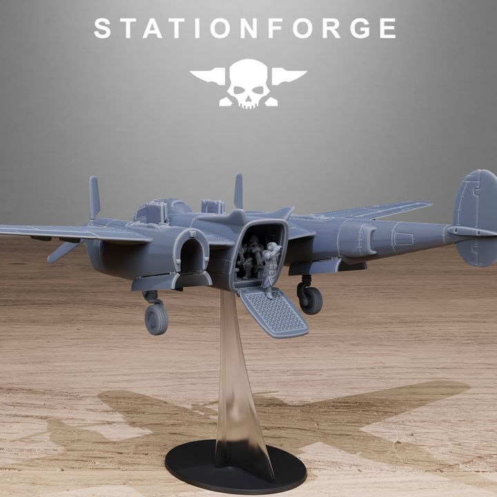 3D Printable Grimguard Vulture Plane by Station Forge
