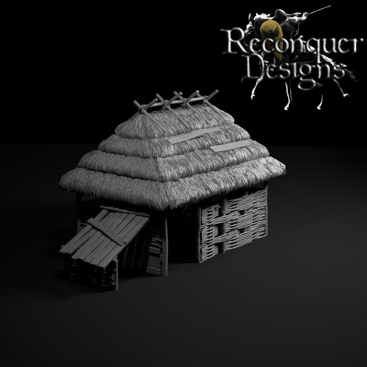 3D Printable Medieval Rural Building by Reconquer Designs