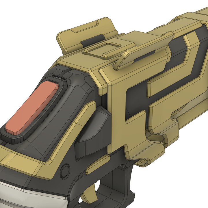3D Printable Futuristic Agent Pistol | 3D Printable Model by MILITECH