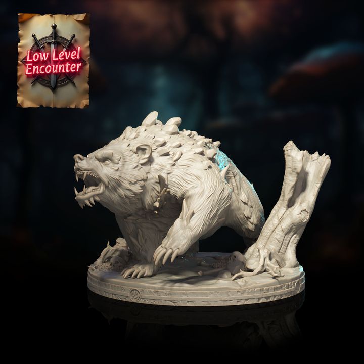 3D Printable Dire Bear by Low Level Encounter