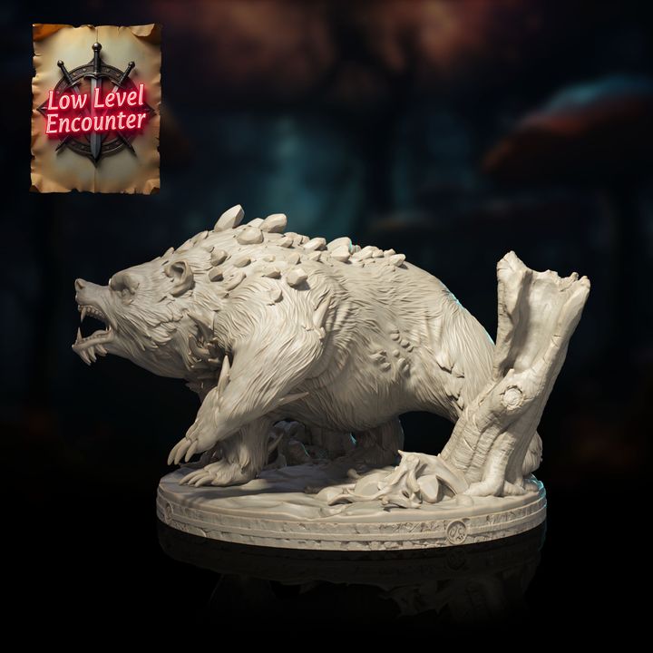 3D Printable Dire Bear by Low Level Encounter