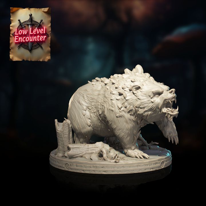 3D Printable Dire Bear by Low Level Encounter