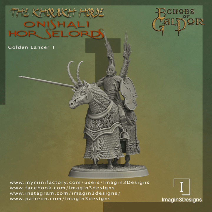 3D Printable The Golden Lancers Heavy Cavalry by Imagin3Designs
