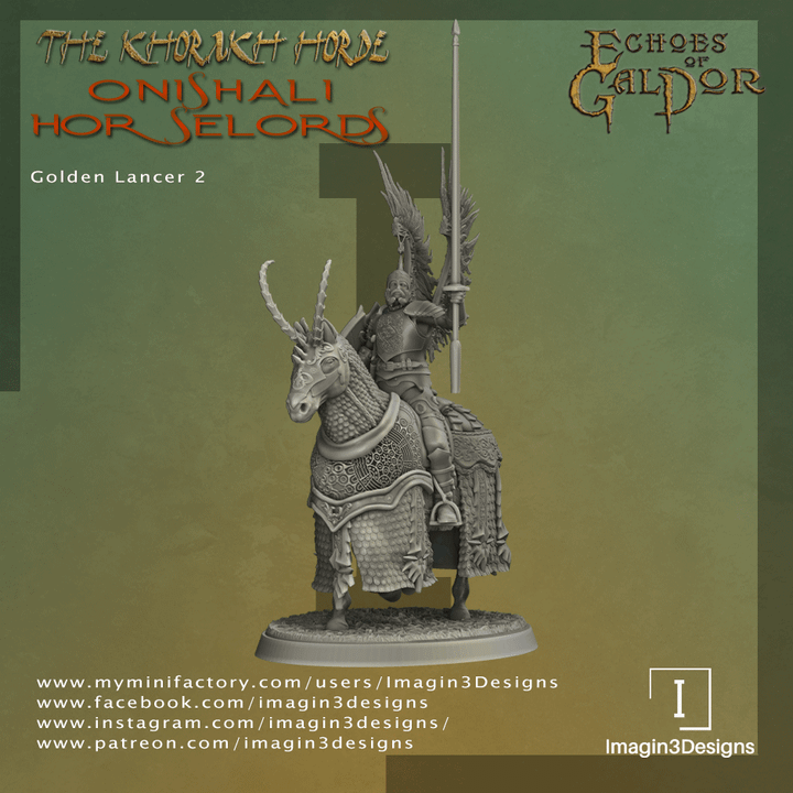 3D Printable The Golden Lancers Heavy Cavalry by Imagin3Designs