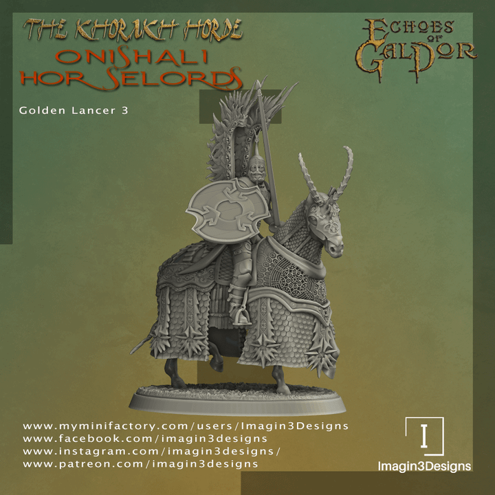 3D Printable The Golden Lancers Heavy Cavalry by Imagin3Designs