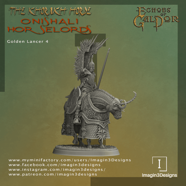 3D Printable The Golden Lancers Heavy Cavalry by Imagin3Designs