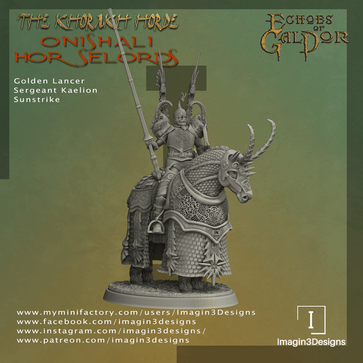 3D Printable The Golden Lancers Heavy Cavalry by Imagin3Designs