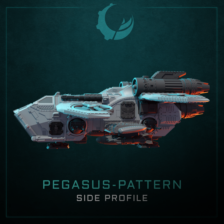 3D Printable Pegasus-Pattern Heavy Gunship by Maelstrom Designworks